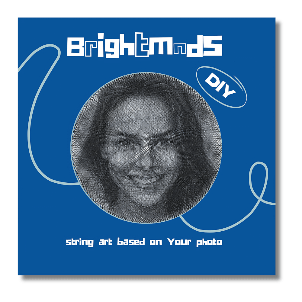 BRIGHTMNDS specializes in AI-powered string art kits